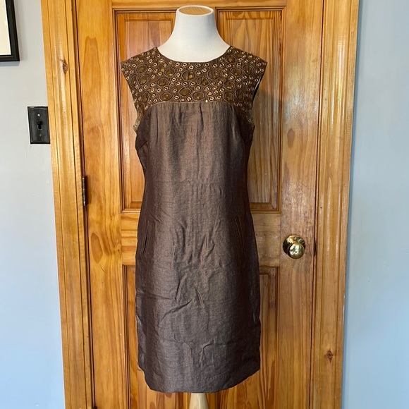 aysha saeed signette | Dresses | Bronze Dress | Poshmark
